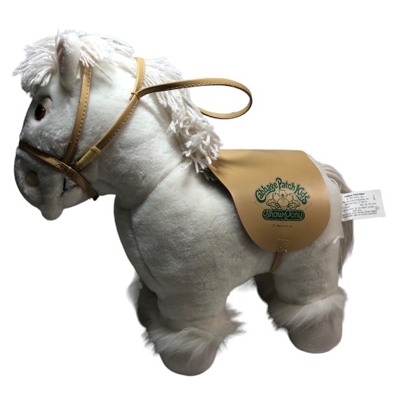 Vintage | Toys | Vintage Cabbage Patch Kids Cpk 7 Show Pony Plush White ...